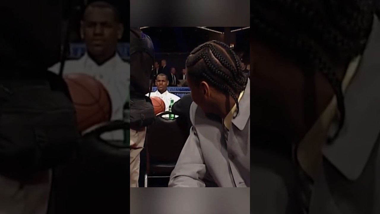 LeBron & Carmelo at the 2003 NBA Draft 😅 (via @NBA) #nba #nbadraft