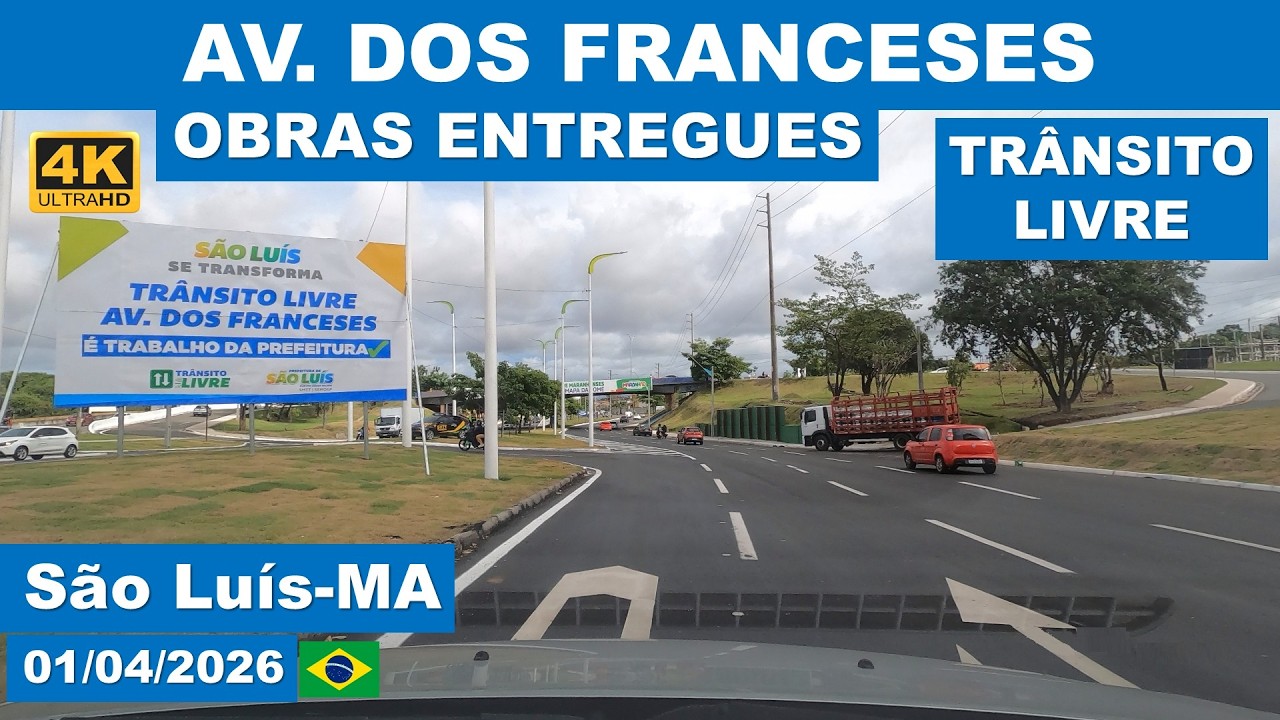 Obra entregue na Av. dos Franceses, São Luís, MA 01/04/2026