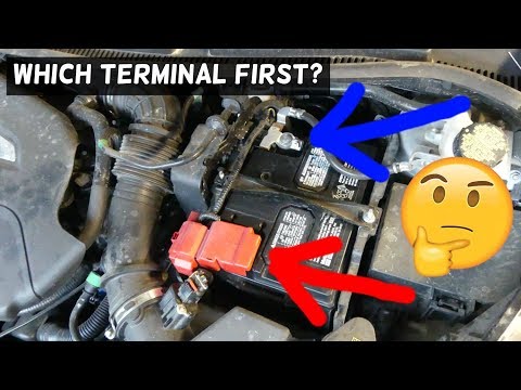 Which battery terminal to disconnect first, connect first?