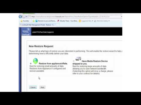 HP LiveVault Demo