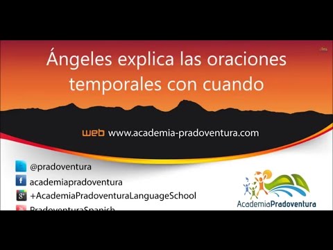 Gramática española: Oraciones temporales con cuando I Spanish grammar: temporal clauses with cuando
