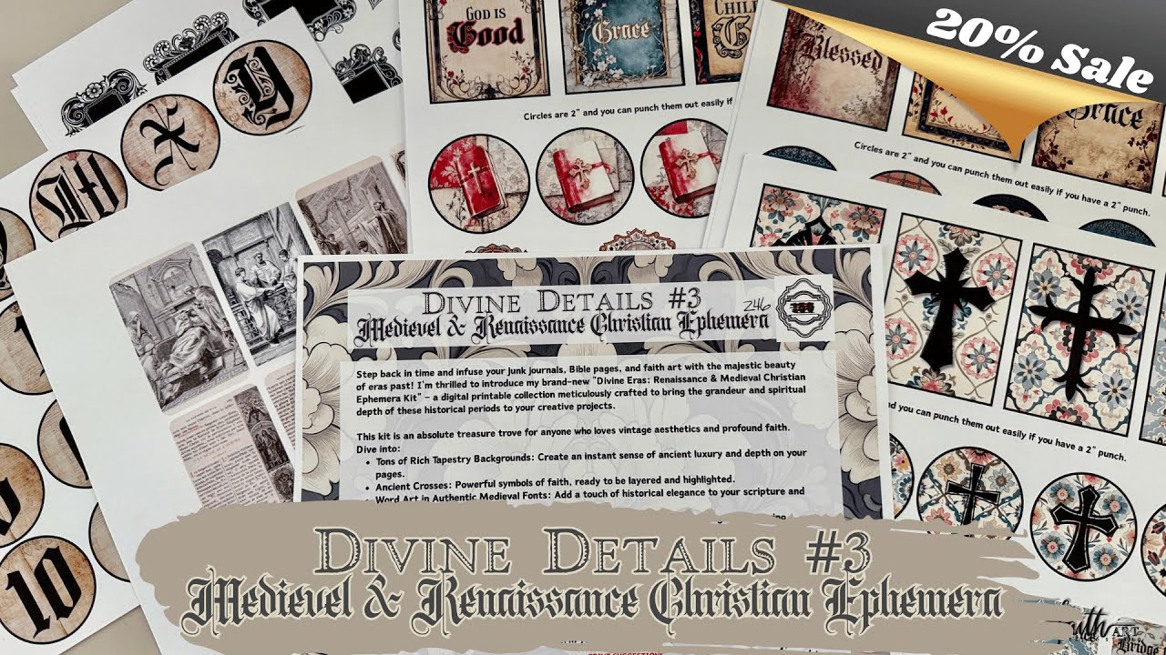 Divine Details: The Ultimate Christian Ephemera Collection is Here! (3 Kits, 1 Bundle 20% off)