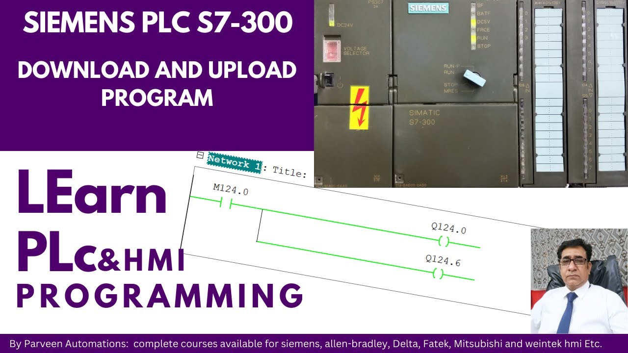 Siemens plc s7-300 how can upload and download program with Semitic manager