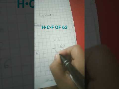 HCF of 63