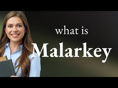 Malarkey — definition of MALARKEY