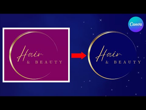 How to remove the background from your logo in Canva