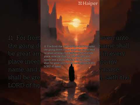 Malachi 1:10-12 | Bible Reading | AI Animation, Splash Art #bible #biblereading #aianimation