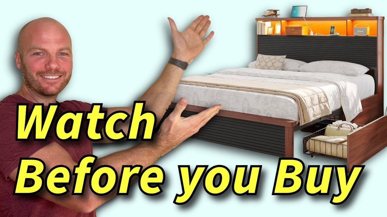AOGLLATI Bed Frame With Storage, Full Review
