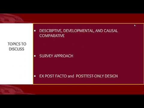 DESCRIPTIVE RESEARCH DESIGN
