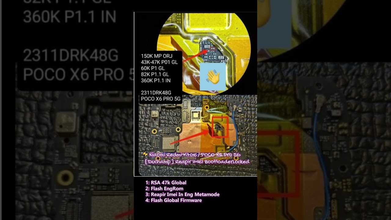 Xiaomi Redmi K70E / POCO X6 Pro 5G   [ Duchamp ] Reapir IMEI BootloaderLocked