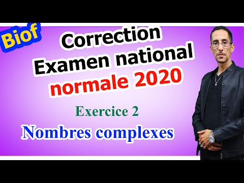 Correction || Examen national 2020 || Nombres complexes