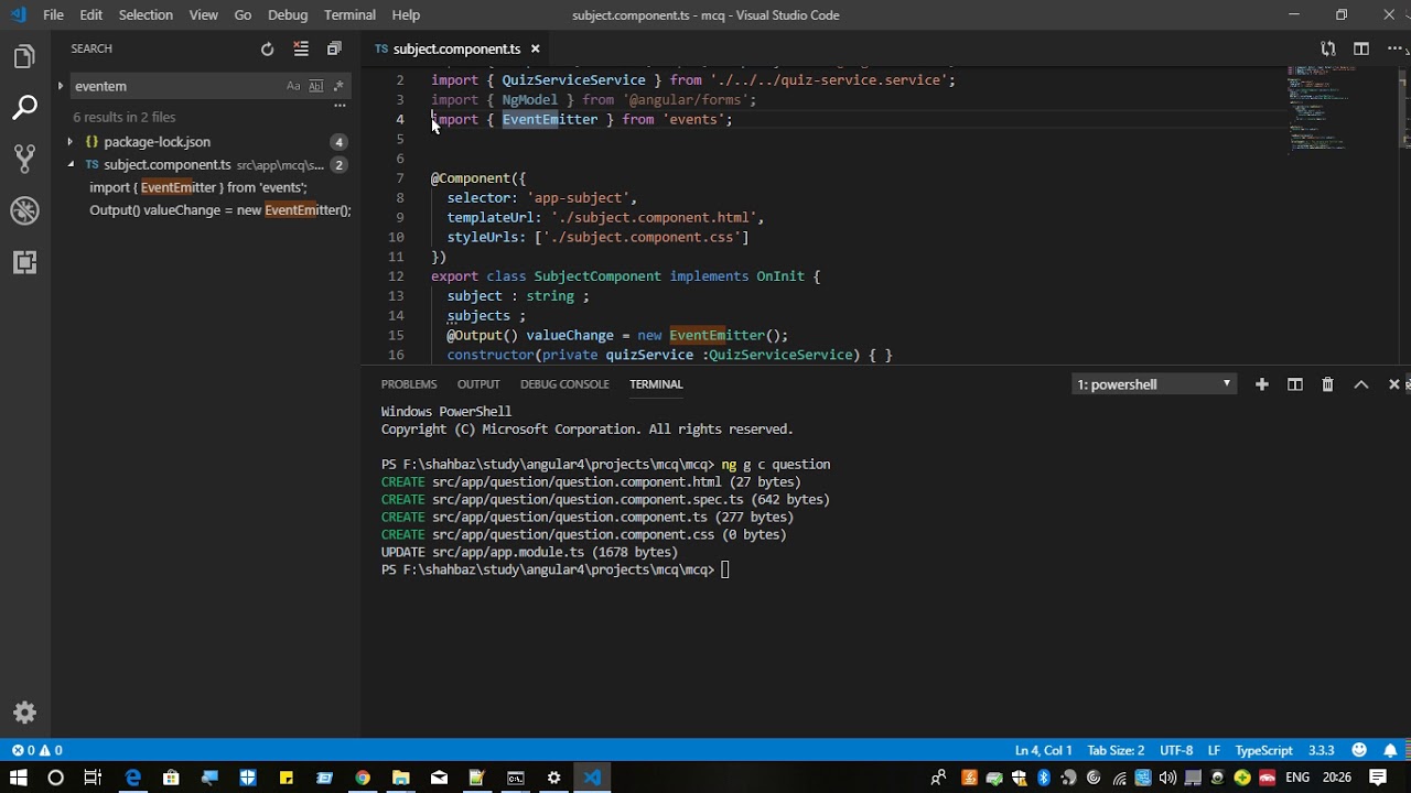 ERROR Error: Uncaught (in promise): TypeError: instance[output.propName].subscribe is not a function