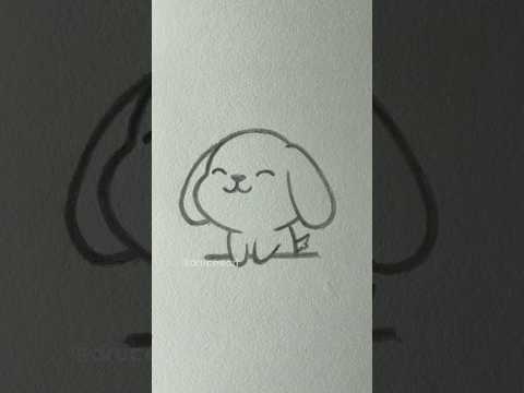 Cute Things to Draw When Bored - day 29 #easy #cute #sketch #art #drawing #tutorial #cutethings #dog