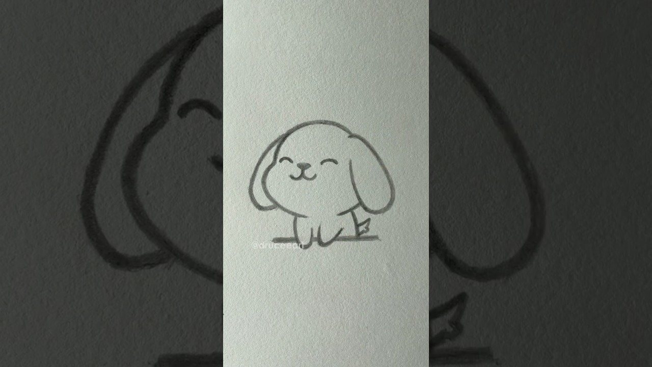 Cute Things to Draw When Bored - day 29 #easy #cute #sketch #art #drawing #tutorial #cutethings #dog