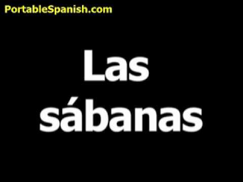 Spanish word for sheets is las sábanas
