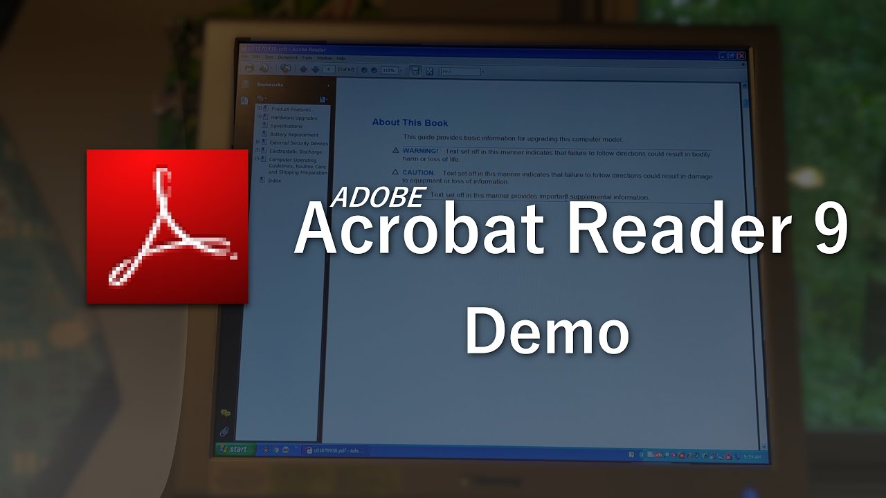 Adobe Acrobat Reader 9 Demo ~ Meh, it's industry standard.