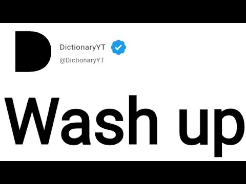 Wash up Meaning in English