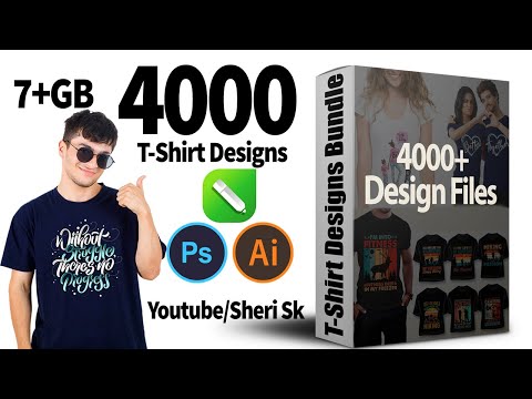 4000+ T-Shirt Designs Download In CDR AI SVG EPS And PSD Files |Sheri Sk|