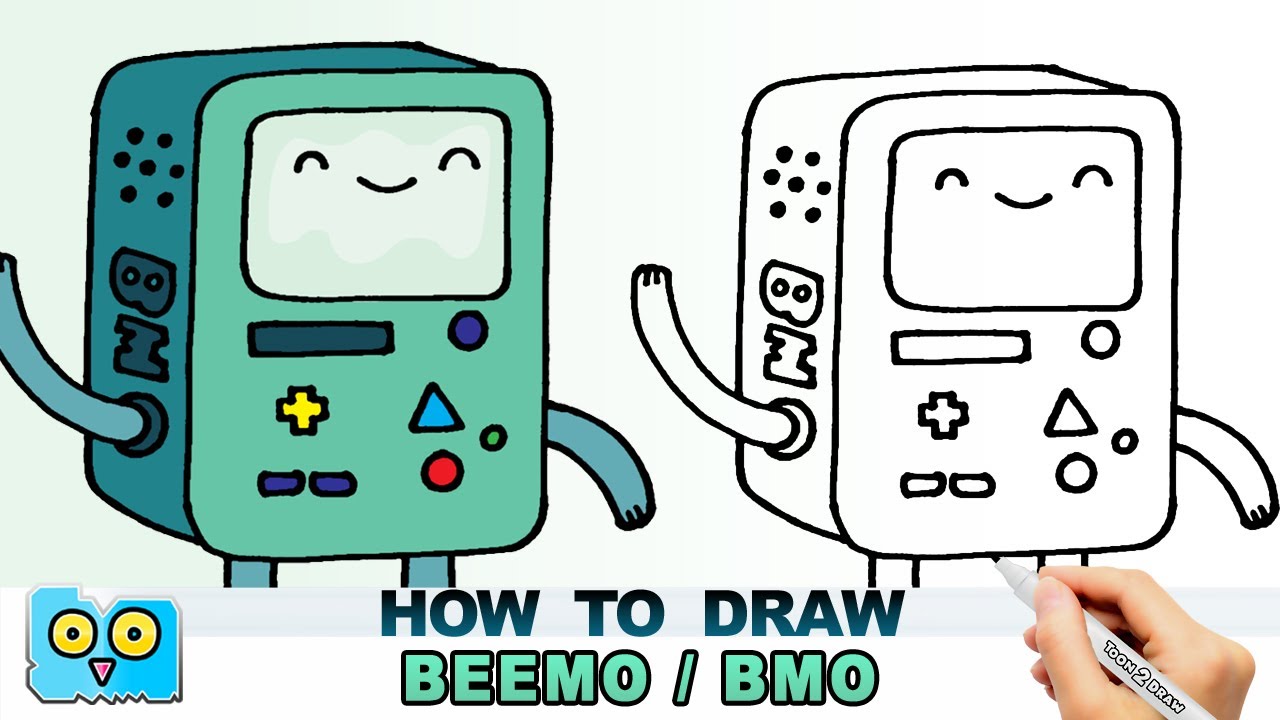 How to Draw BMO from Adventure Time  | Beemo