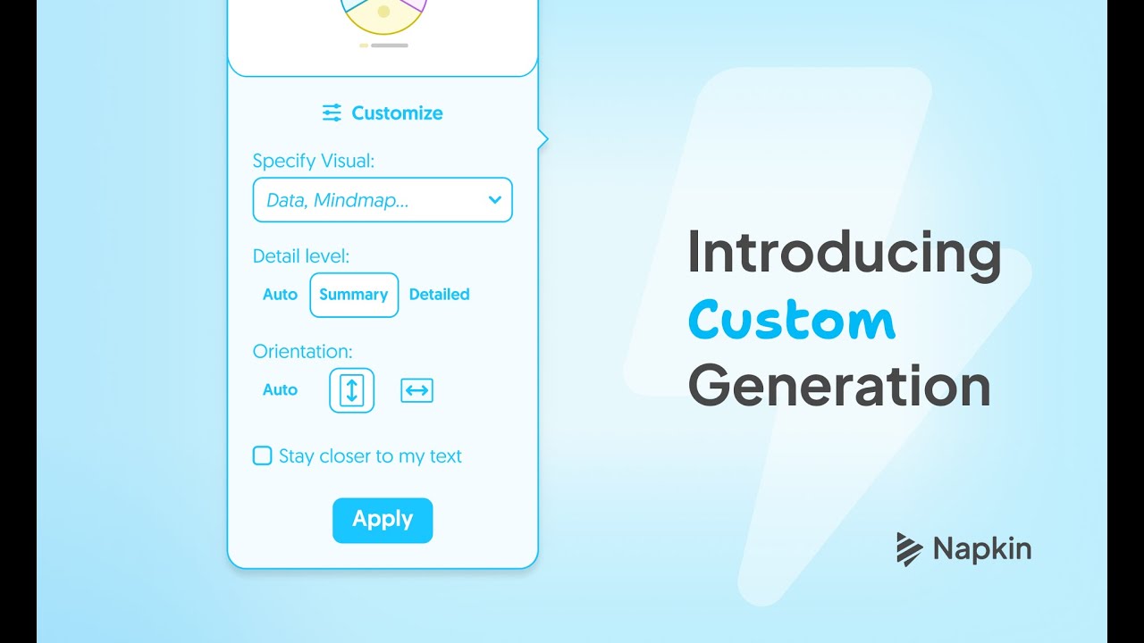 Introducing Custom Generation - Get the Visual You Want, Faster 🚀 #napkinai