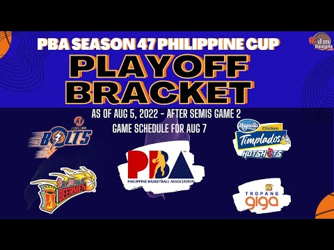 PBA Playoff Bracket as of Aug 5 and Schedule for Aug 7 |TNT vs Magnolia ...
