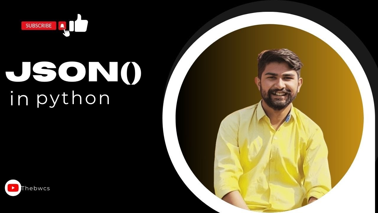 Json in python || python tutorial || #thebwcs