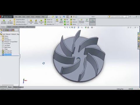 vacume impeller solidworks