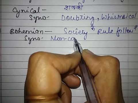 Video 9 of negative meaning words ...#with synonyms