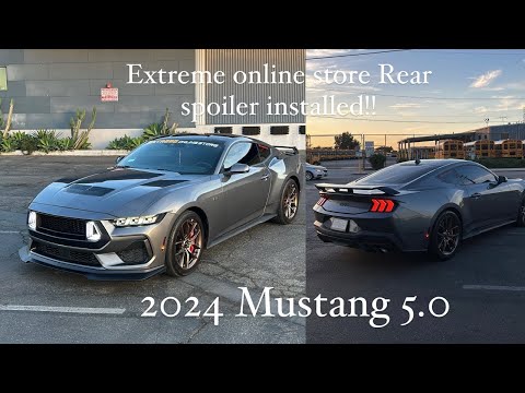 2024-Up Ford Mustang GT Rear Spoiler Installation EOS ft. @locos.garage