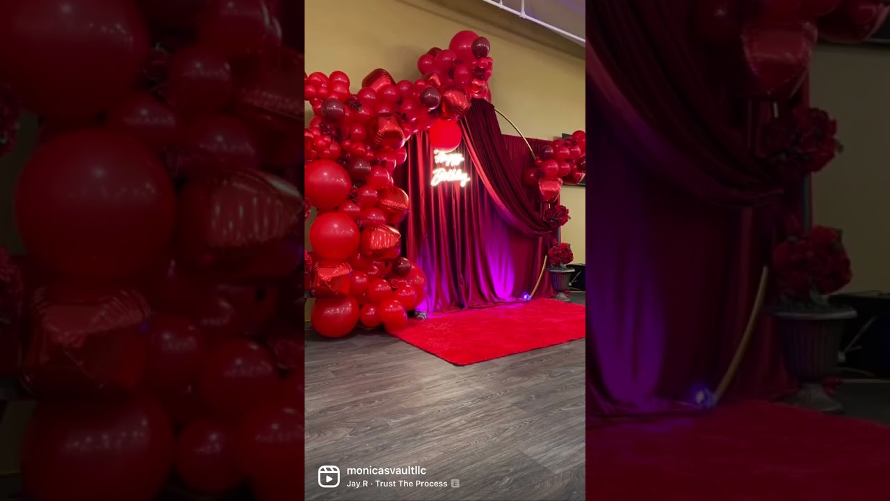 All red party decor & photoshoot! #allredparty #allred #allredpartydecor