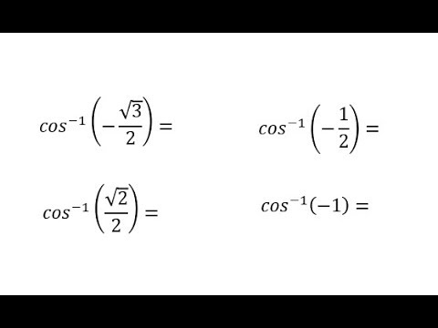 Evaluate Inverse Cosine Expressions Using the Reference Triangles | Math Help from Arithmetic ...