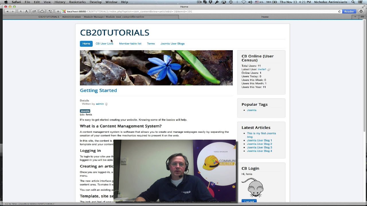 CB 2.0 Tutorials - 20 - CB Online Module