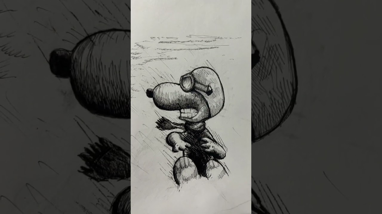Snoopy has more important things to worry about #my #art #drawing #artist #artwork  #cartoon
