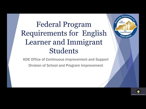 Federal Program Requirements for English Learner and Immigrant Students