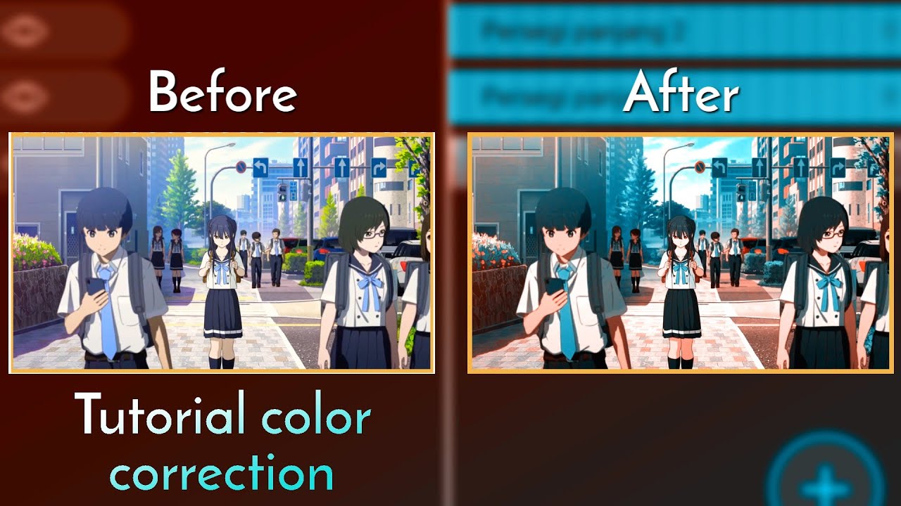 Tutorial color correction Amv Aes | Alight Motion