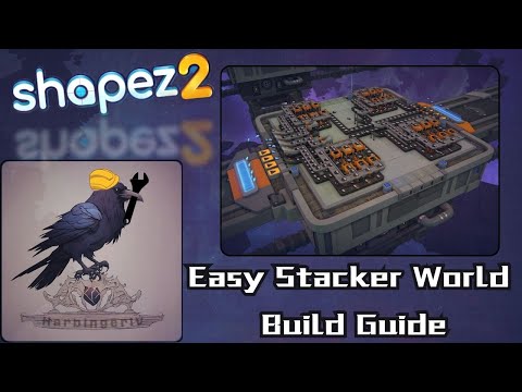 Build Guide - Easy 1x1 Stacker World Tutorial for Shapez 2 #harbingeriv #Buildguide #shapez2