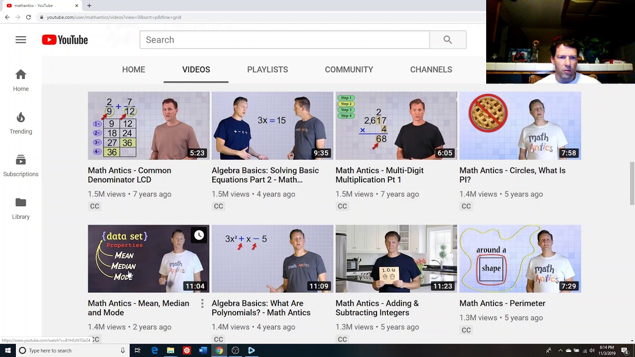 Review of Math Antics