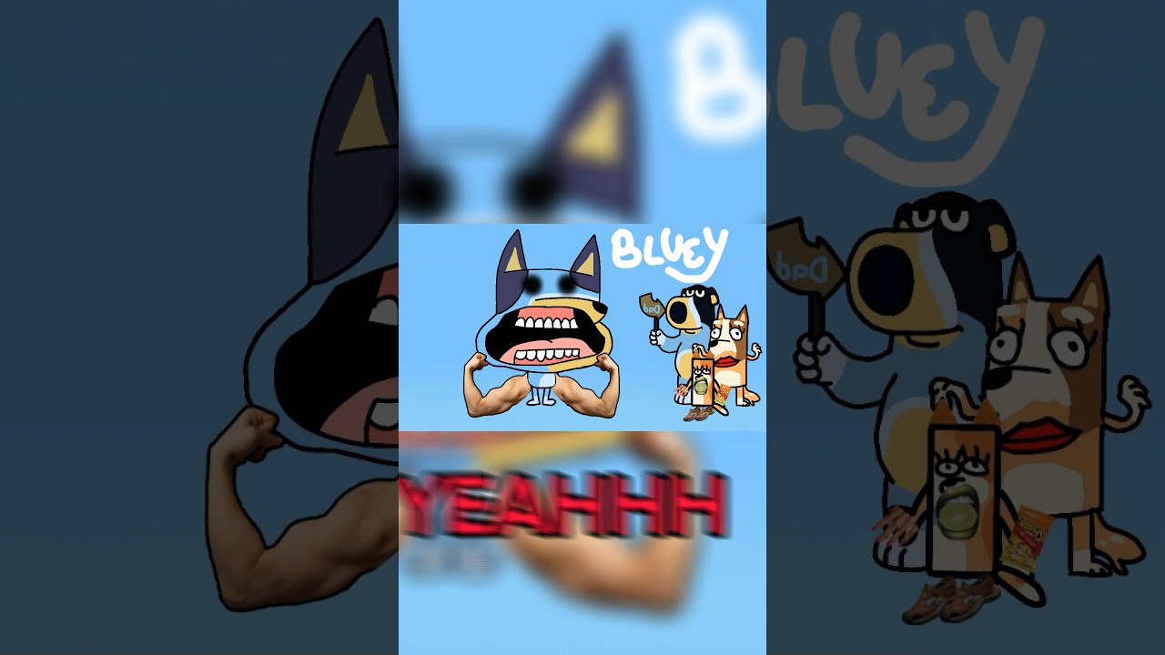Bluey intro but it’s awesome #bluey #animation