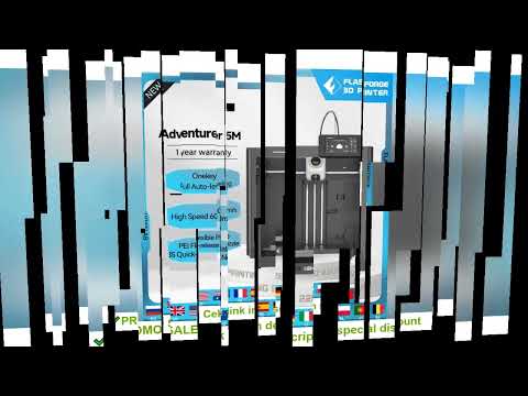 Flashforge Adventurer 5M 3d Printer High Speed Full-auto Leveling Direct Extruder Flexible PEI Plate