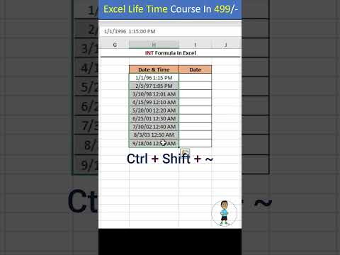 Separate Date & Time in Excel #excel #exceltips #exceltutorial #msexcel #developer #microsoftexcel