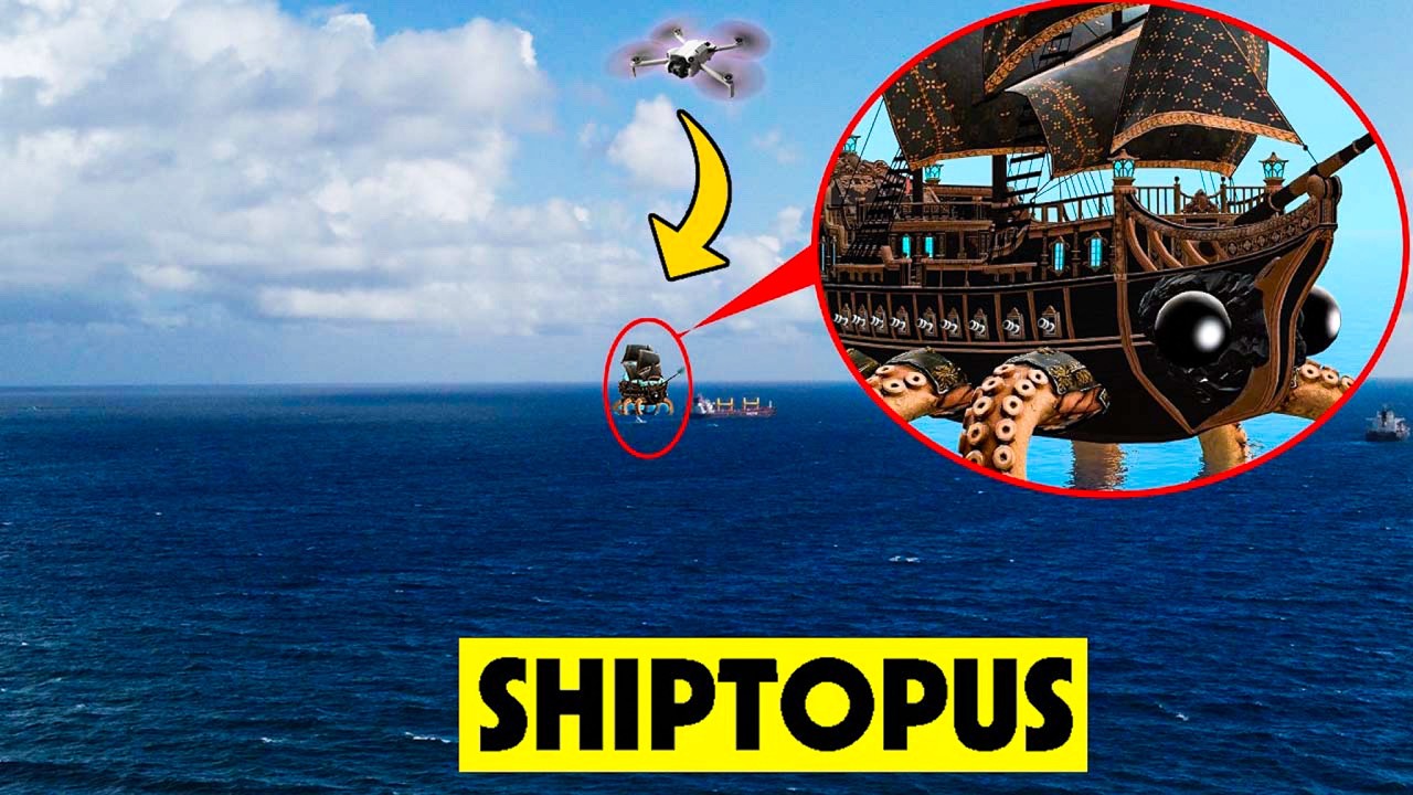 DRONE CATCHES SHIPTOPUS SEA CREATURE IN REAL LIFE!