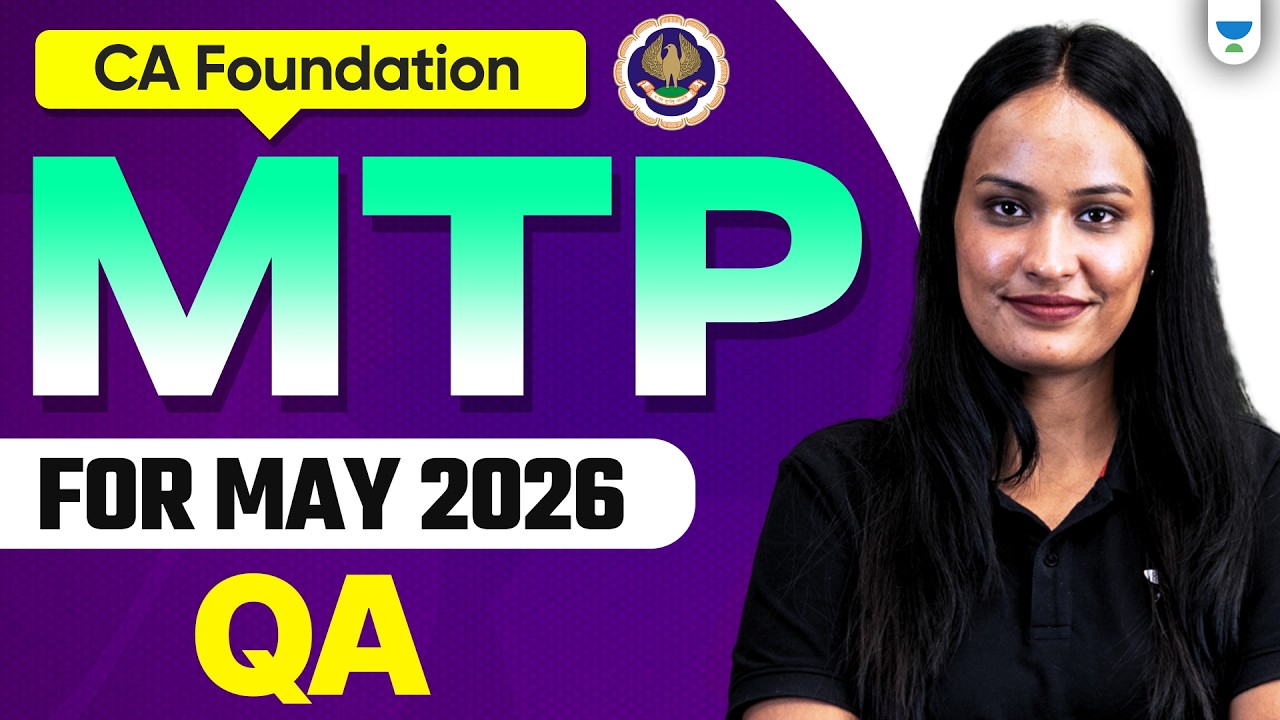 ICAI MTP New Release | QA Full Solutions Explained | CA Foundation May 2026 | Shivani Sharma