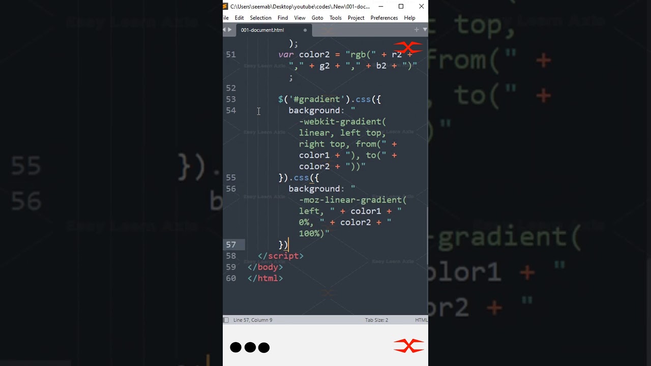Animated Background Gradient | HTML CSS JavaScript