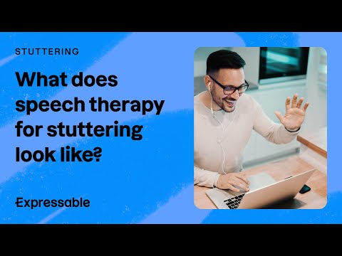 What does speech therapy for stuttering look like?