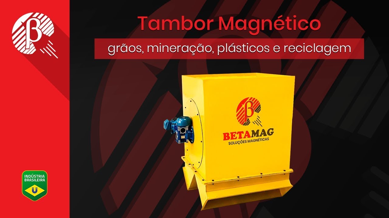 Tambor Magnético de Separação | Betamag Soluções Magnéticas