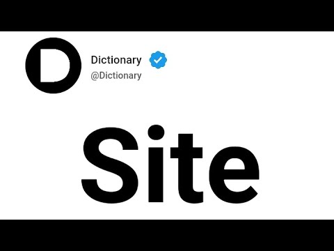 Site Meaning In English