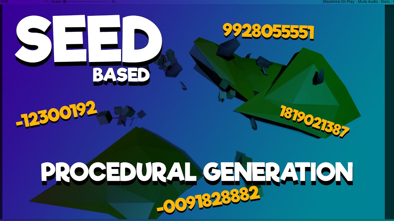 UNITY3D | SEED BASED PROCEDURAL GENERATION & CHALLENGE