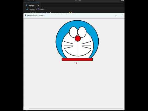 Python Turtle Code For Doraemon