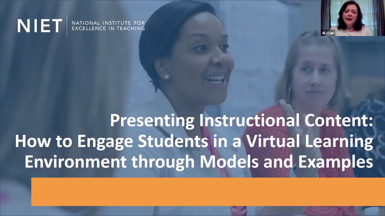 Virtual Learning: How to Engage Students Through Models and Examples