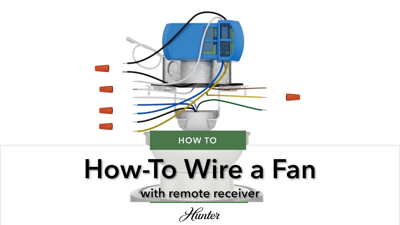 How to Wire a Ceiling Fan with a Remote Receiver